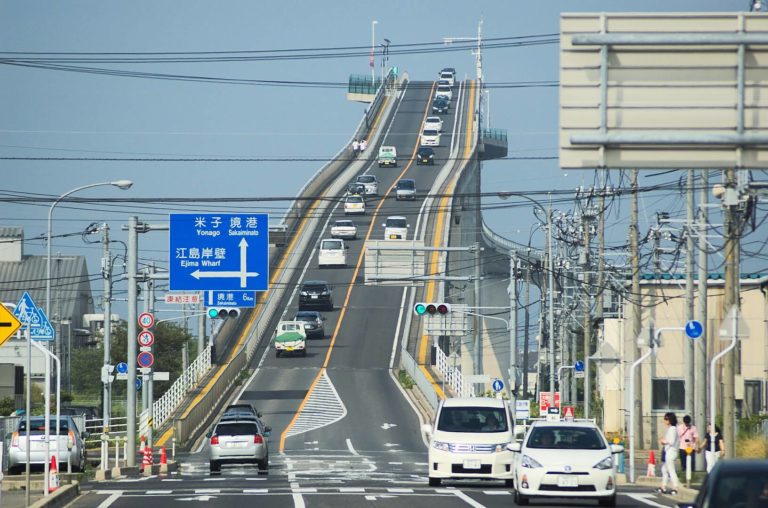 Eshima Ohashi Bridge, a must do in your Japan road trip. - Roads ...