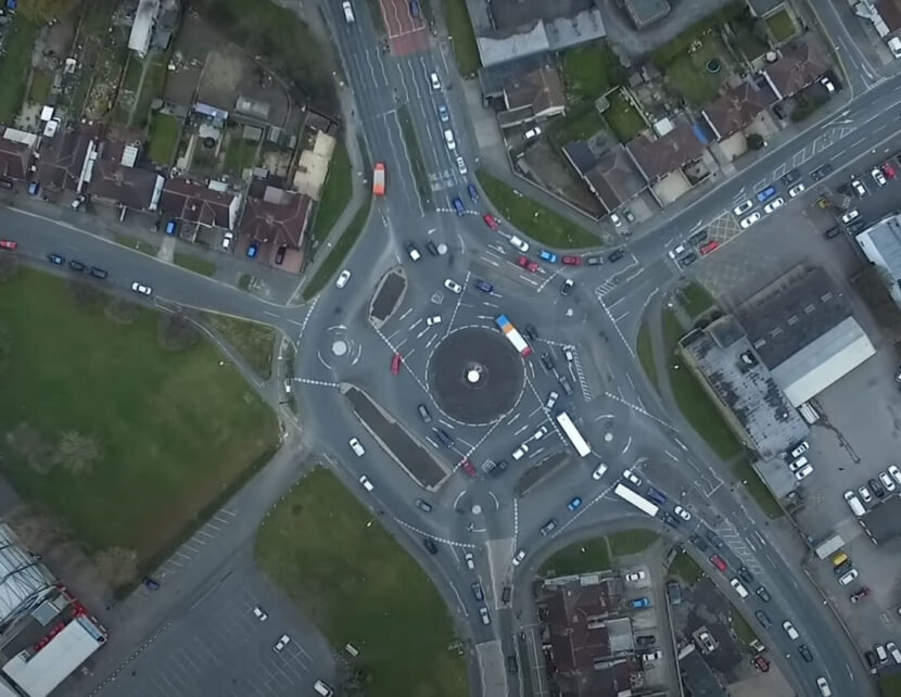 Magic Roundabout in Swindon, a unique intersection