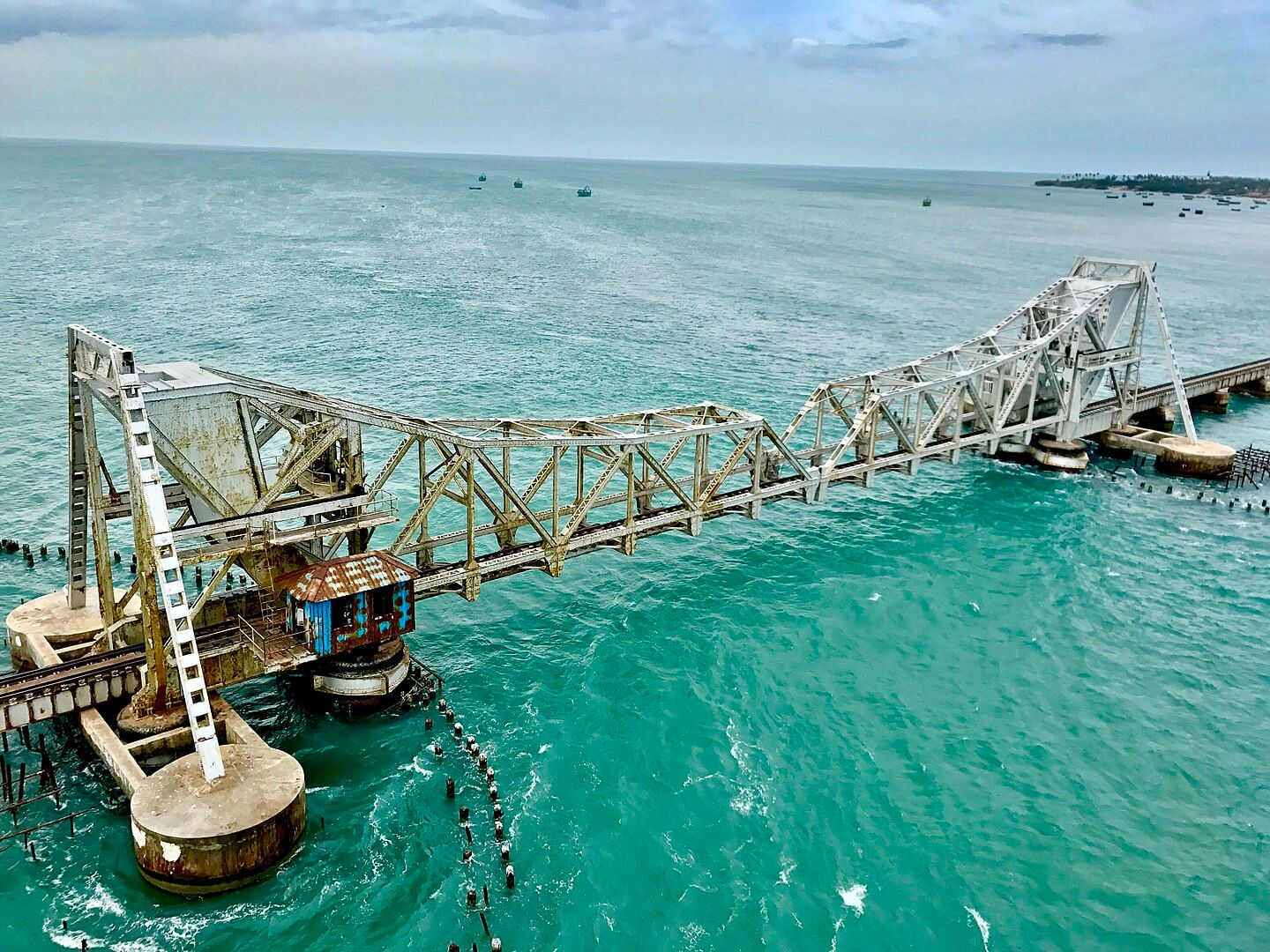 Pamban Bridge also called Indira Gandhi Bridge - Roadstotravel