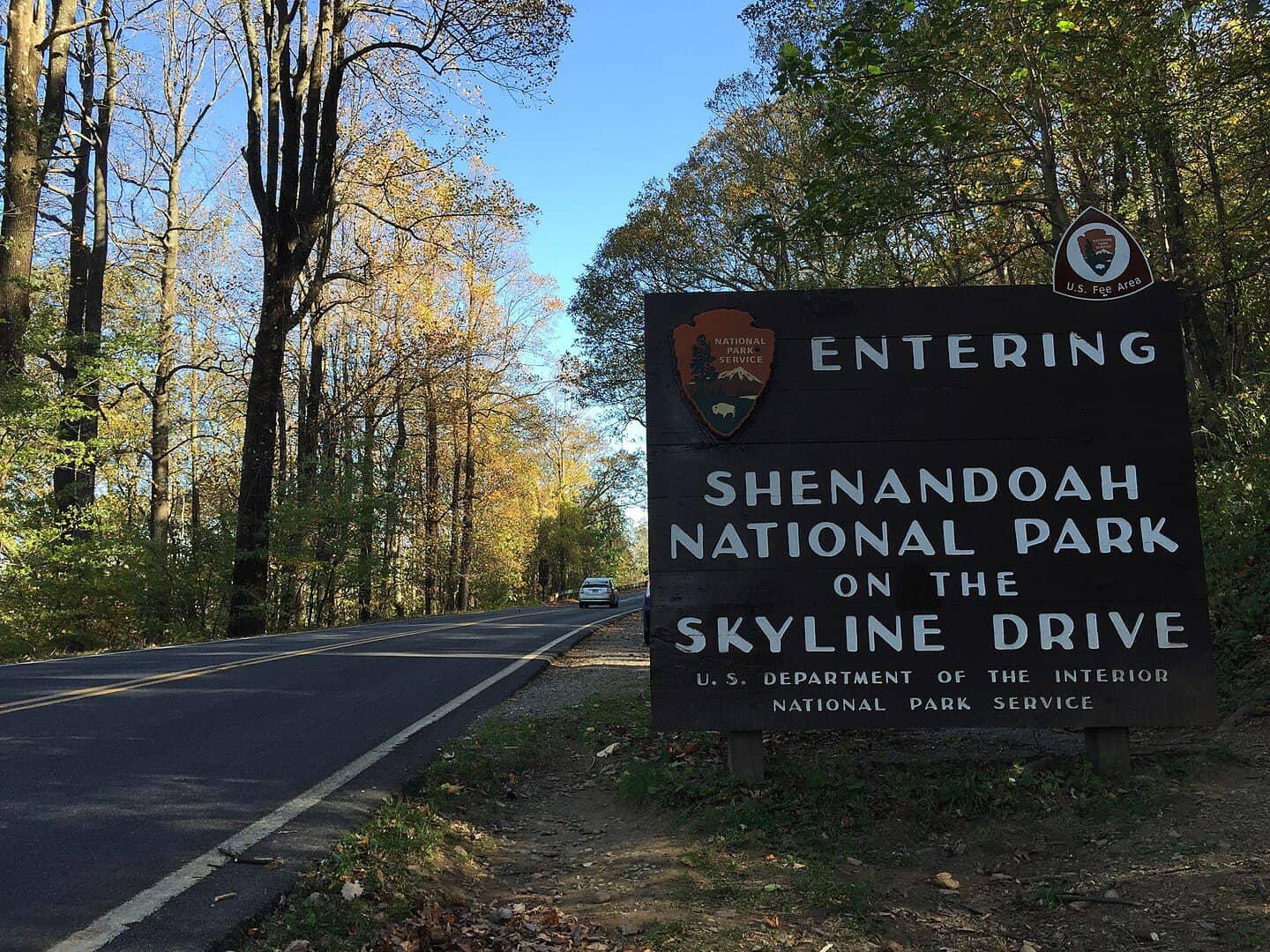 Skyline Drive, a panoramic road in Shenandoah Valley, Virginia.