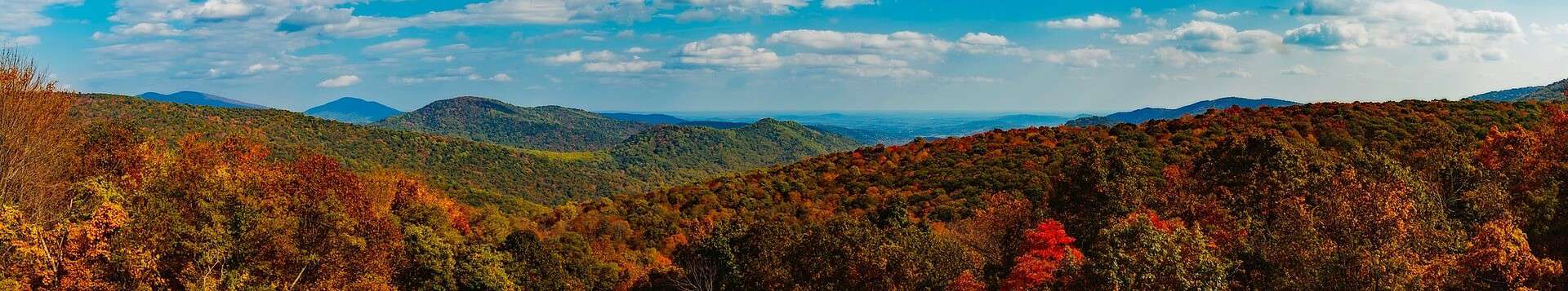 Skyline Drive, a panoramic road in Shenandoah Valley, Virginia.